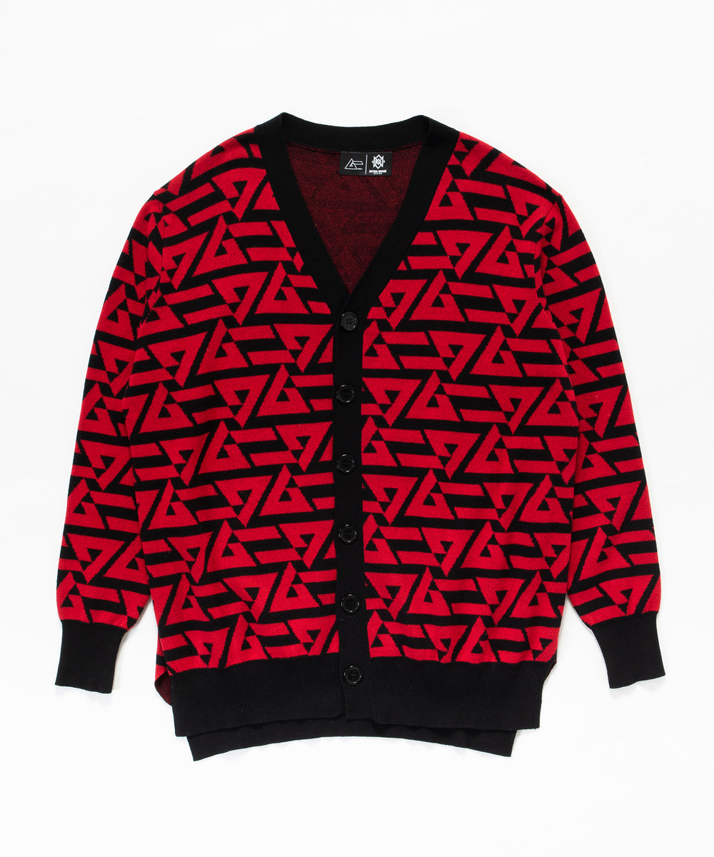 【ムー】総柄カーディガン | EXTRA NICHE DESIGN